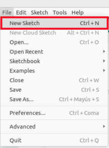 Cómo crear un sketch - Para Arduino