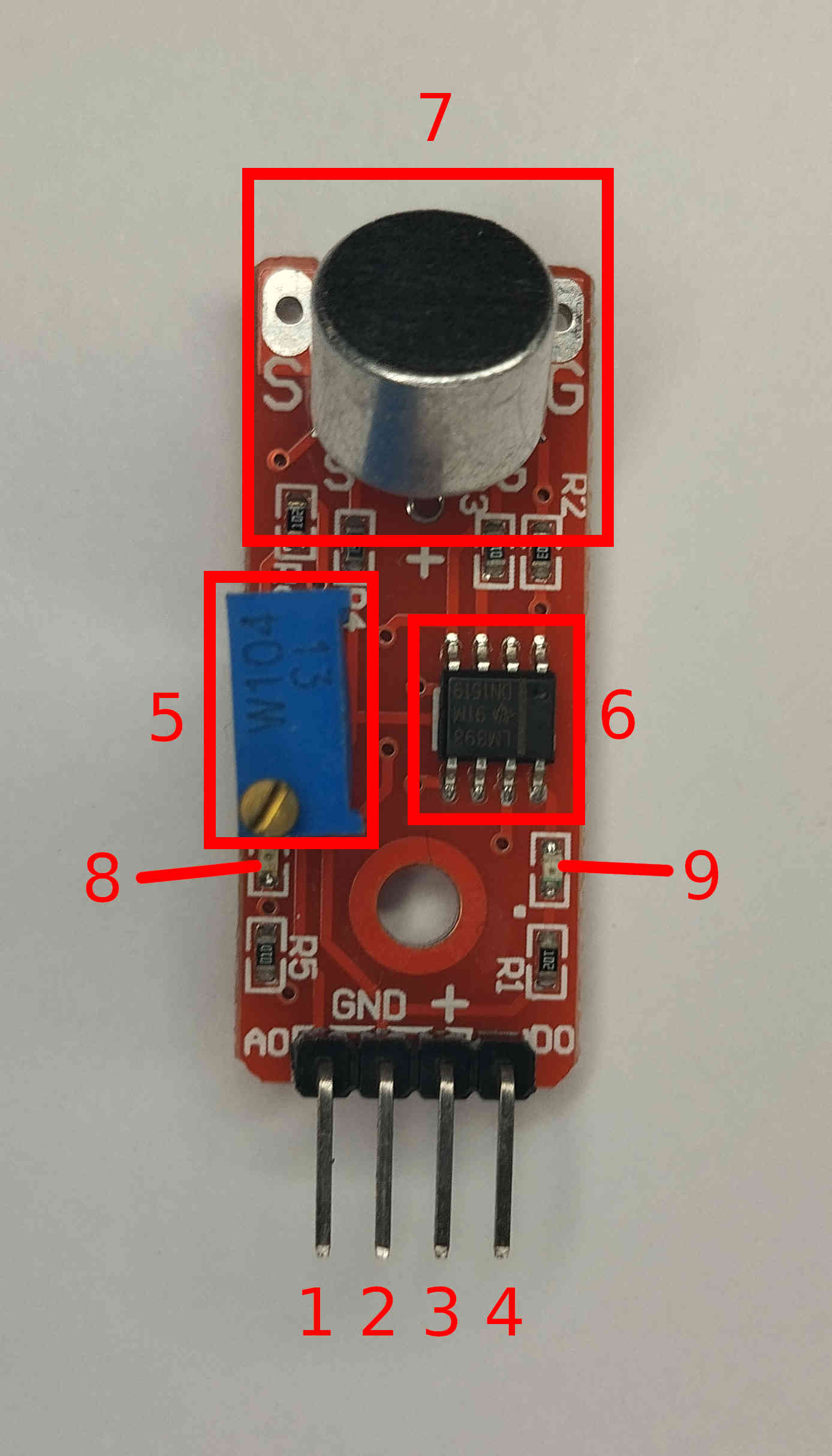 Módulo sensor de sonido (KY-037 y KY-038) - Para Arduino