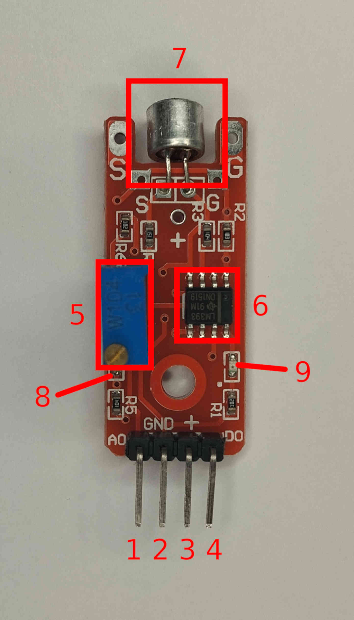Módulo sensor de sonido (KY-037 y KY-038) - Para Arduino