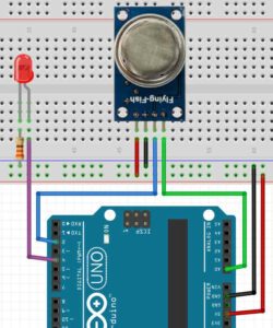 Módulo sensor de gas inflamable y humo MQ-2 - Para Arduino